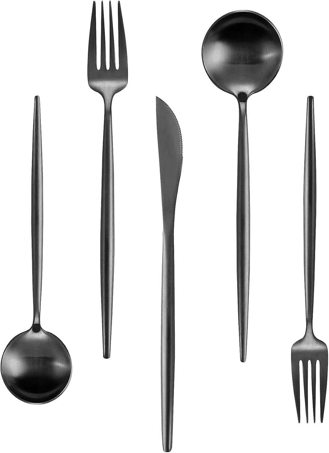 Brayden Studio® 40-Piece Stainless Steel Flatware Set For 8 - Sleek ...