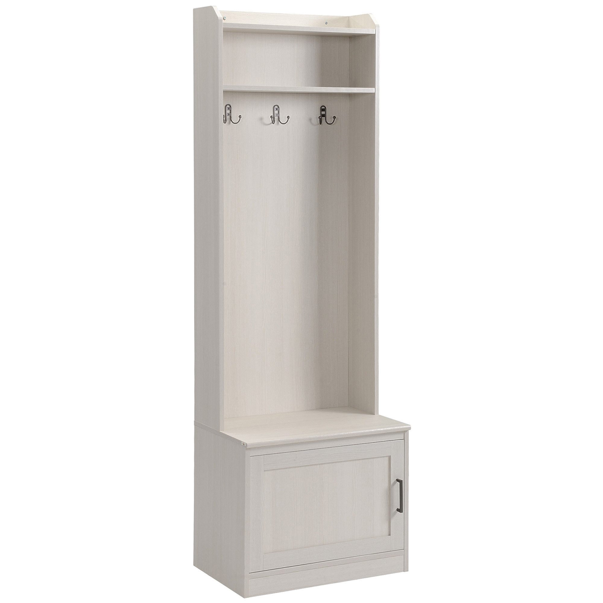 Ebern Designs HOMCOM Rustic Hall Tree With Shoe Storage Bench - Wayfair ...