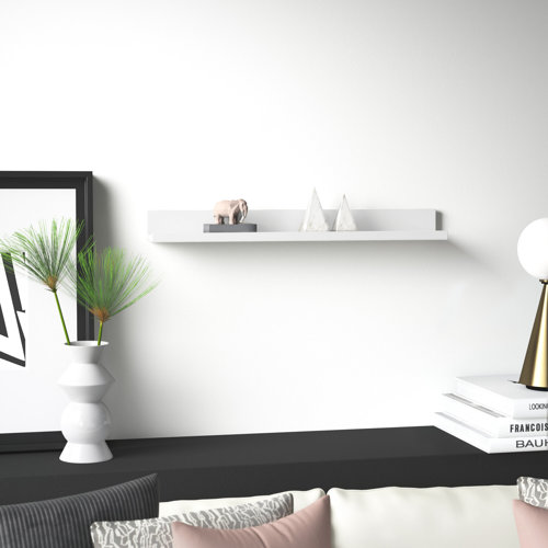 Shallow Wall & Display Shelves You'll Love | Wayfair