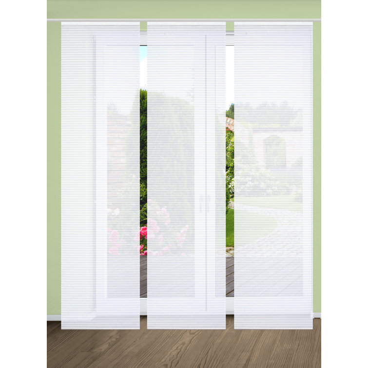 East Urban Home Rhion Polyester Semi Sheer Track Insert Sliding Panel ...