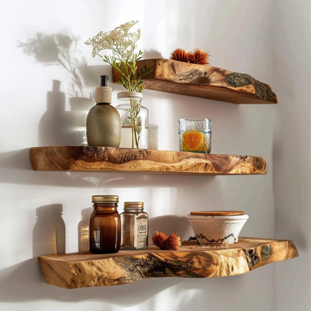 Loon Peak® Jovanah Wood Floating Shelf | Wayfair