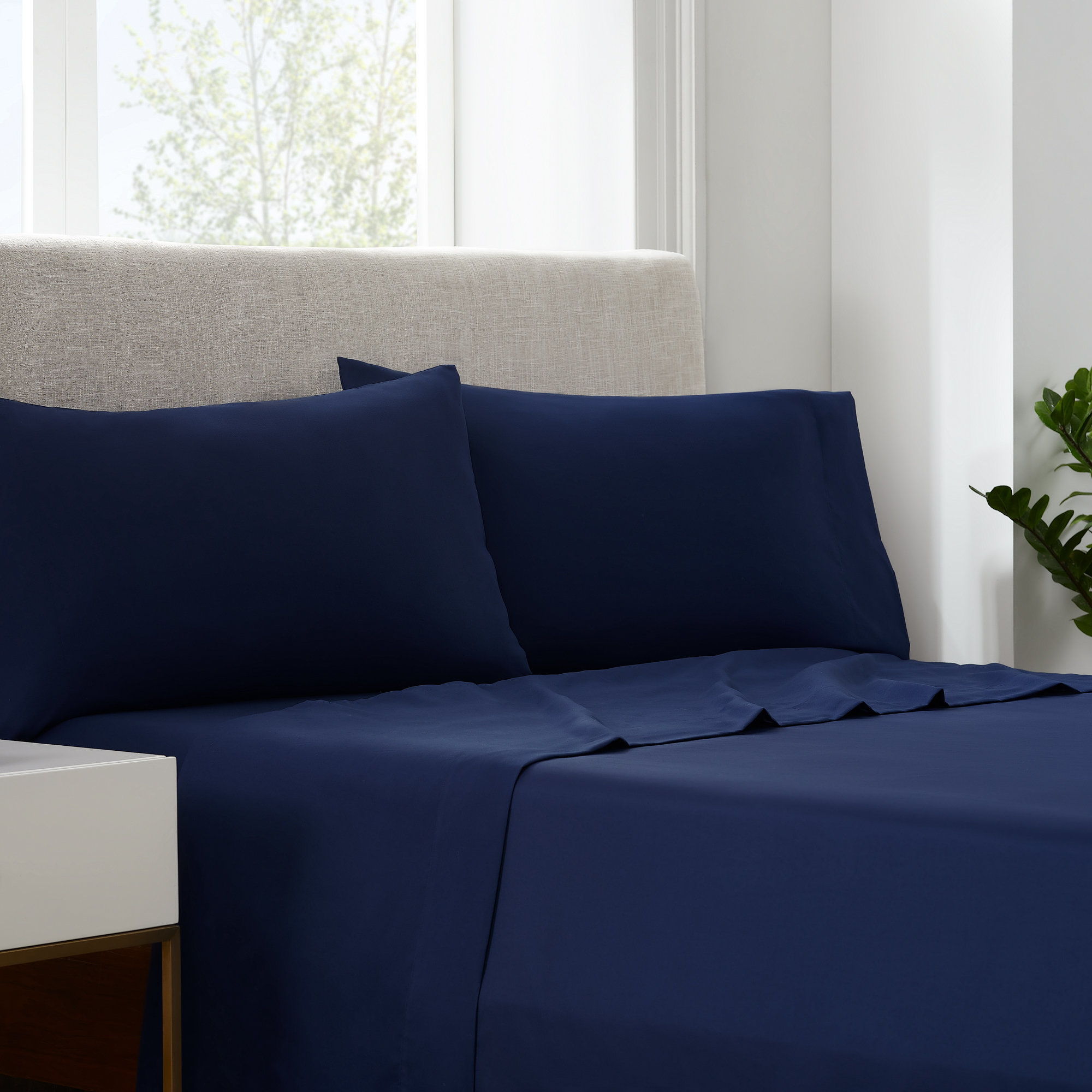 Serta Simply Clean Antimicrobial Microfiber Sheet Set & Reviews | Wayfair