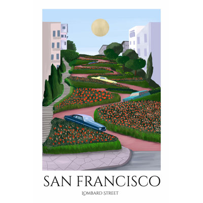 Yoffi San Francisco Travel Poster - Unframed | Perigold