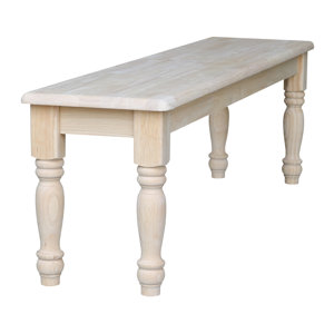 August Grove® Mary-Jo Solid Wood Bench & Reviews | Wayfair