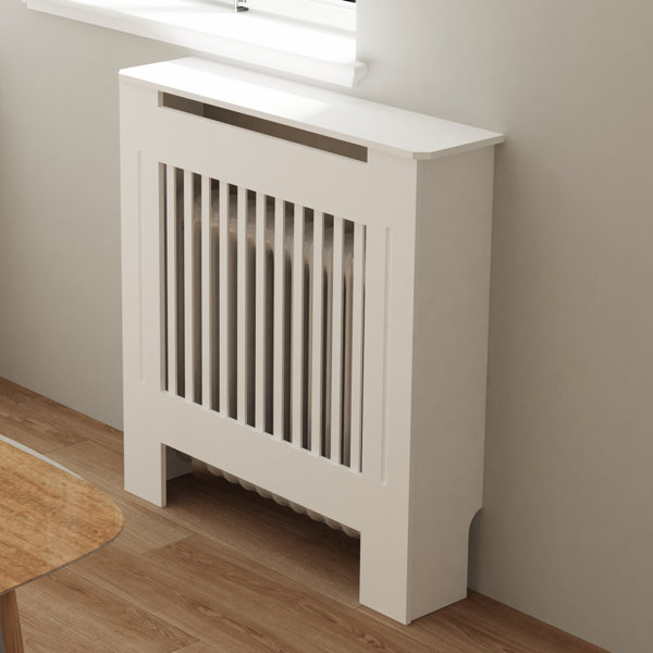 LUVODI Tall Vertical Slats Radiator Cover Wood Cabinet Modern Radiators ...
