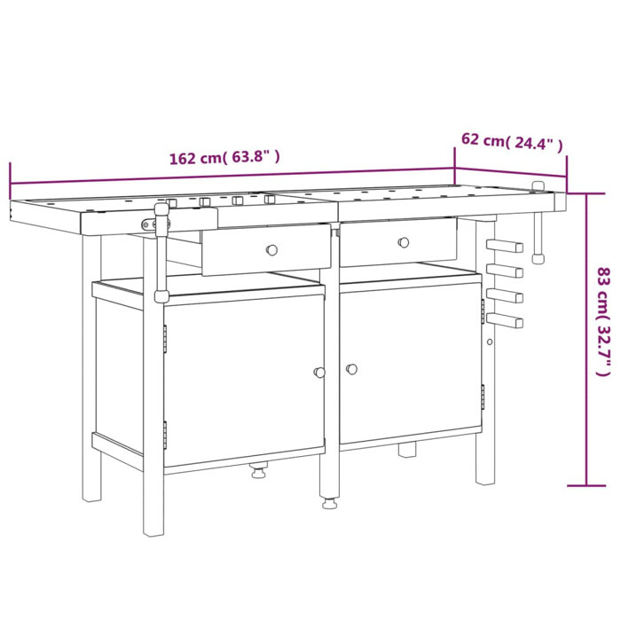 WFX Utility™ Wood Top Workbench | Wayfair