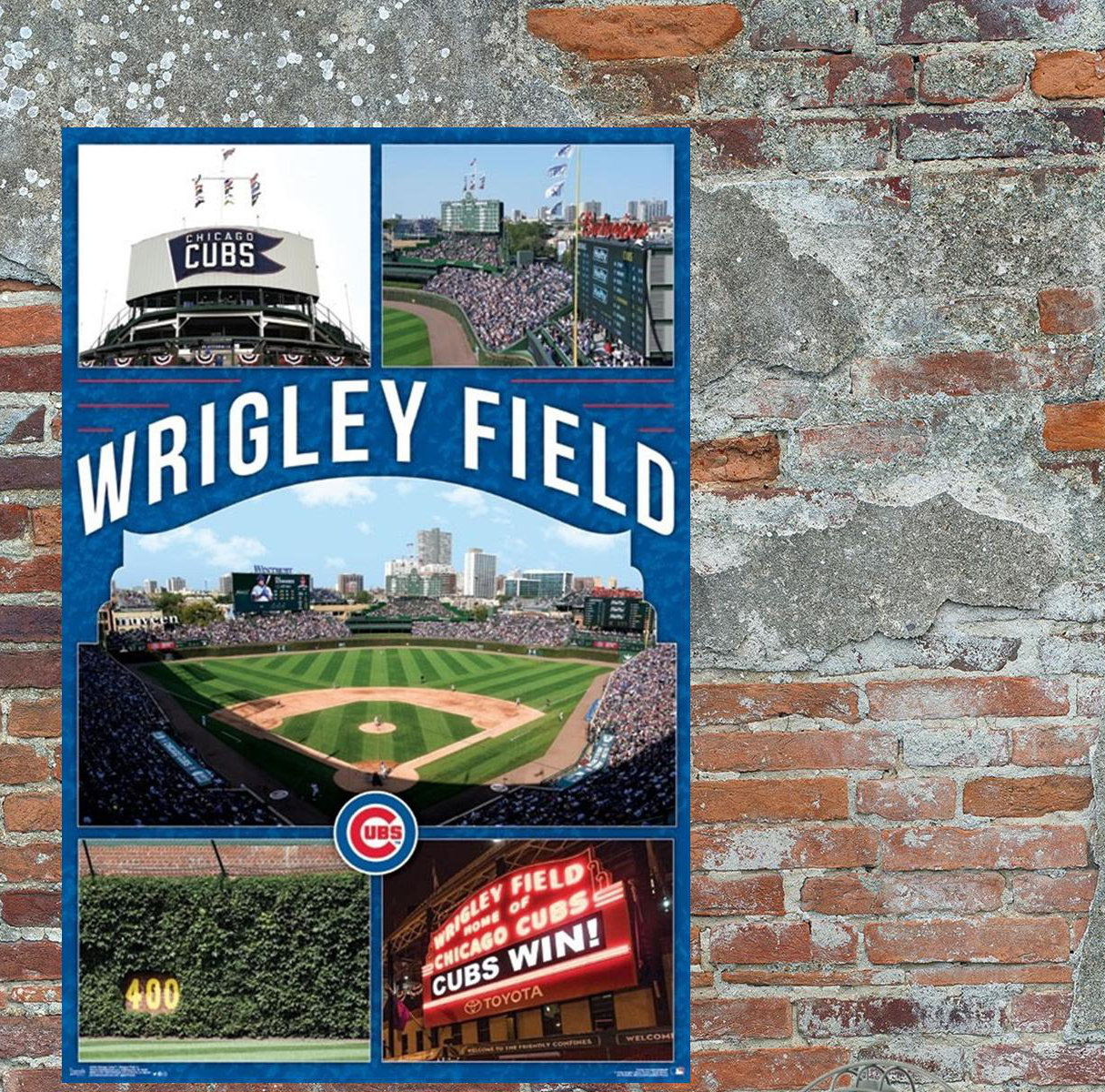 Buy Art For Less Chicago Cubs Wrigley Field - Graphic Art Print on ...