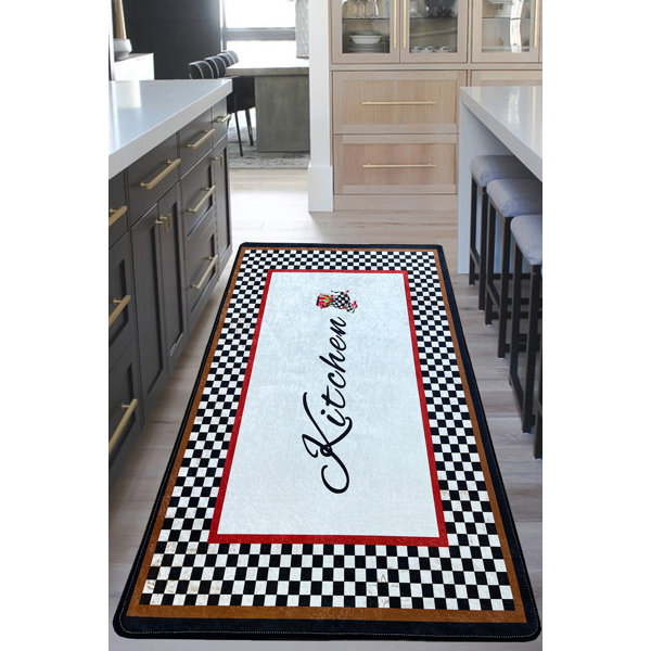 East Urban Home Checkered Indoor Rug | Wayfair