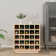 Brayden Studio Tyrel 25 Bottle Solid Wood Floor Wine Bottle & Glass ...