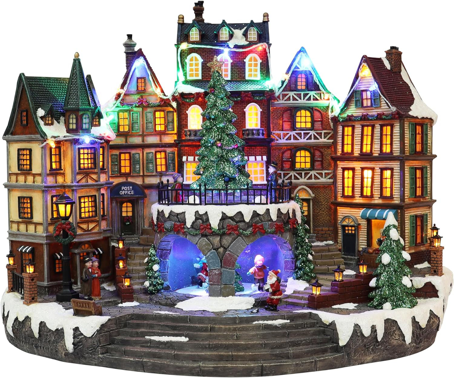 Moments in Time 12.6“H Animated City Hall Town Center (Moving Tree ...