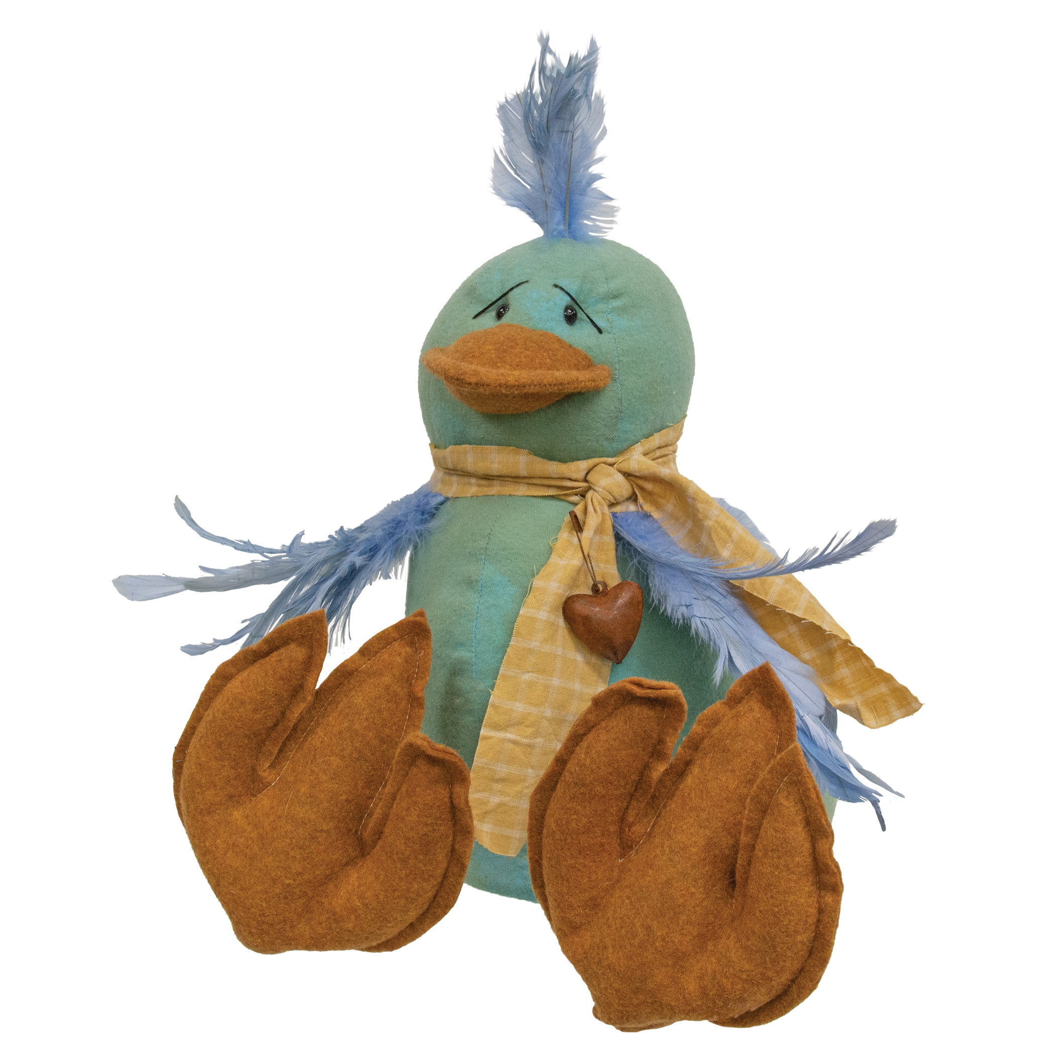 Ophelia & Co. Bella Blue Bird Stuffed Sitting Blue Bird | Wayfair