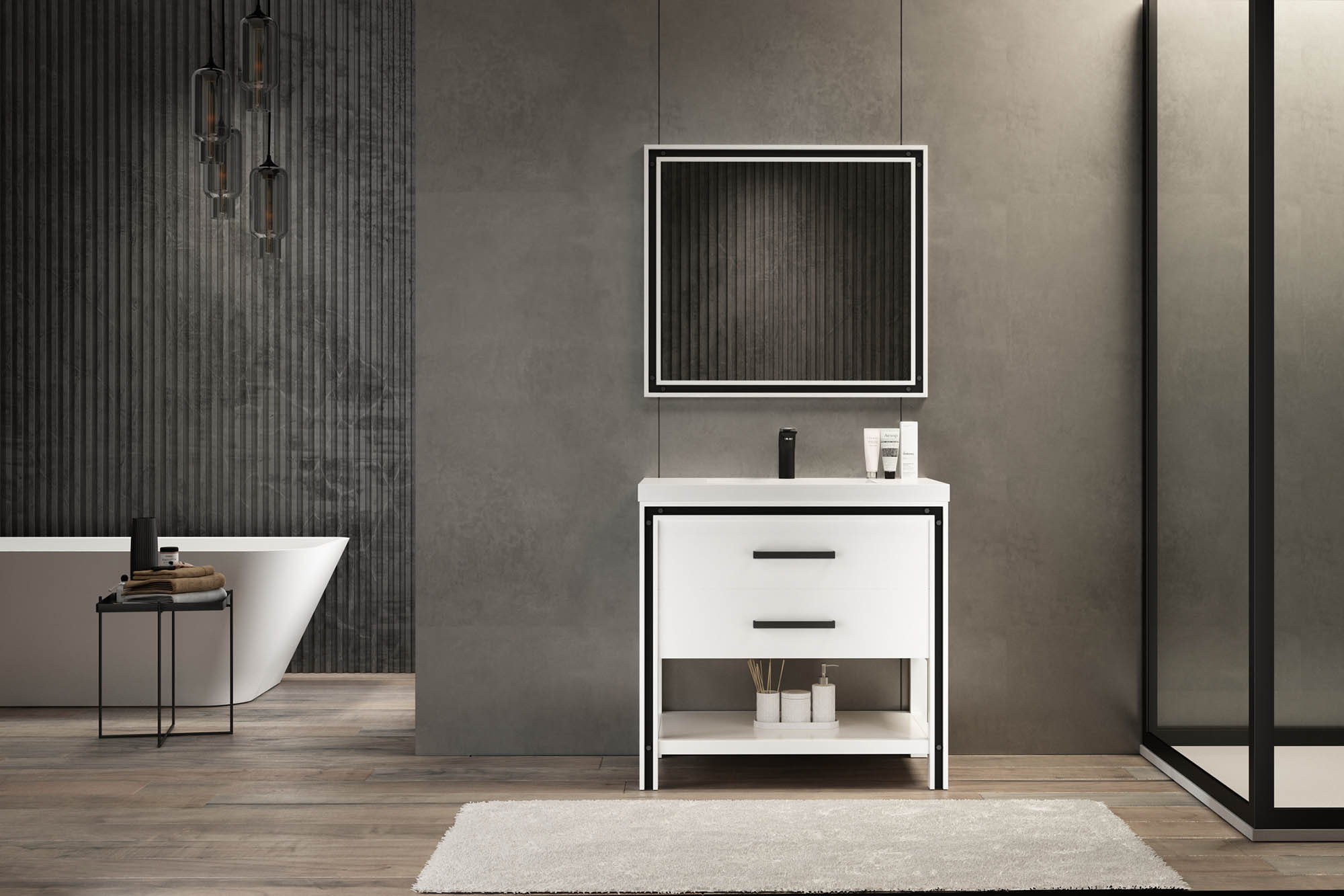 Wrought Studio™ Kaetzel 37" Single Bathroom Vanity Set | Wayfair