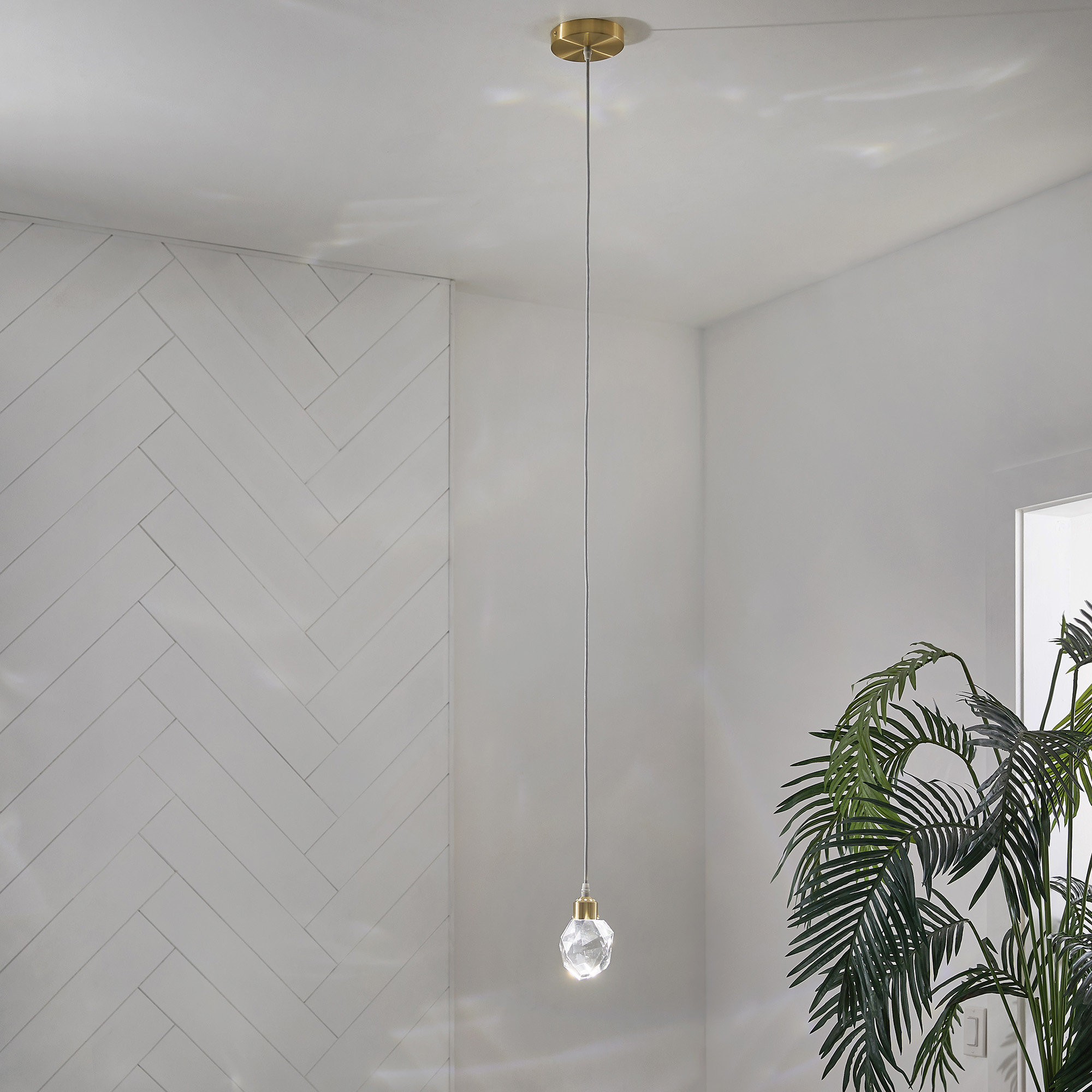 Mercer41 Eutiquio Crystal Rock LED Pendant / Chandelier - Wayfair Canada