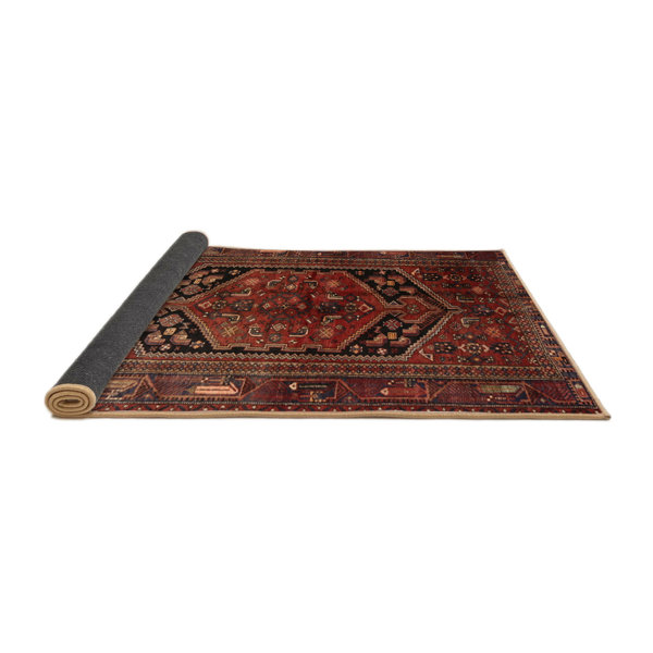 Bungalow Rose Igbunu Traditional Red/Black Area Rug | Wayfair