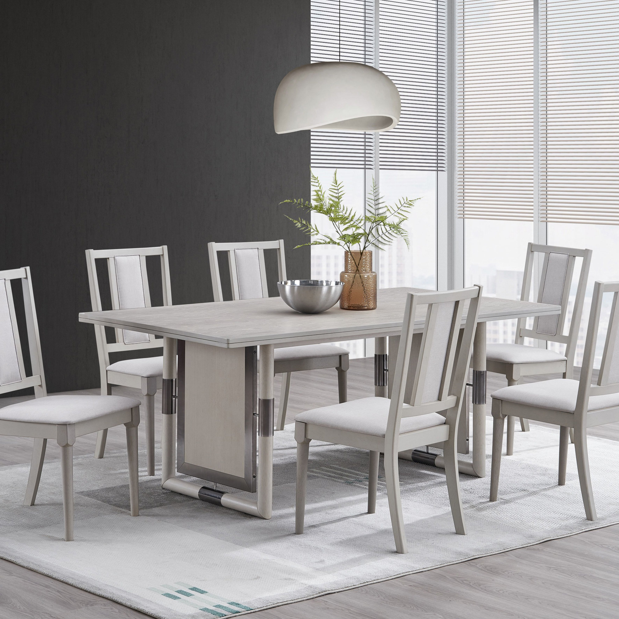 Red Barrel Studio® Marta 7Pcs Dining Room Set, A Perfect Blend Of ...
