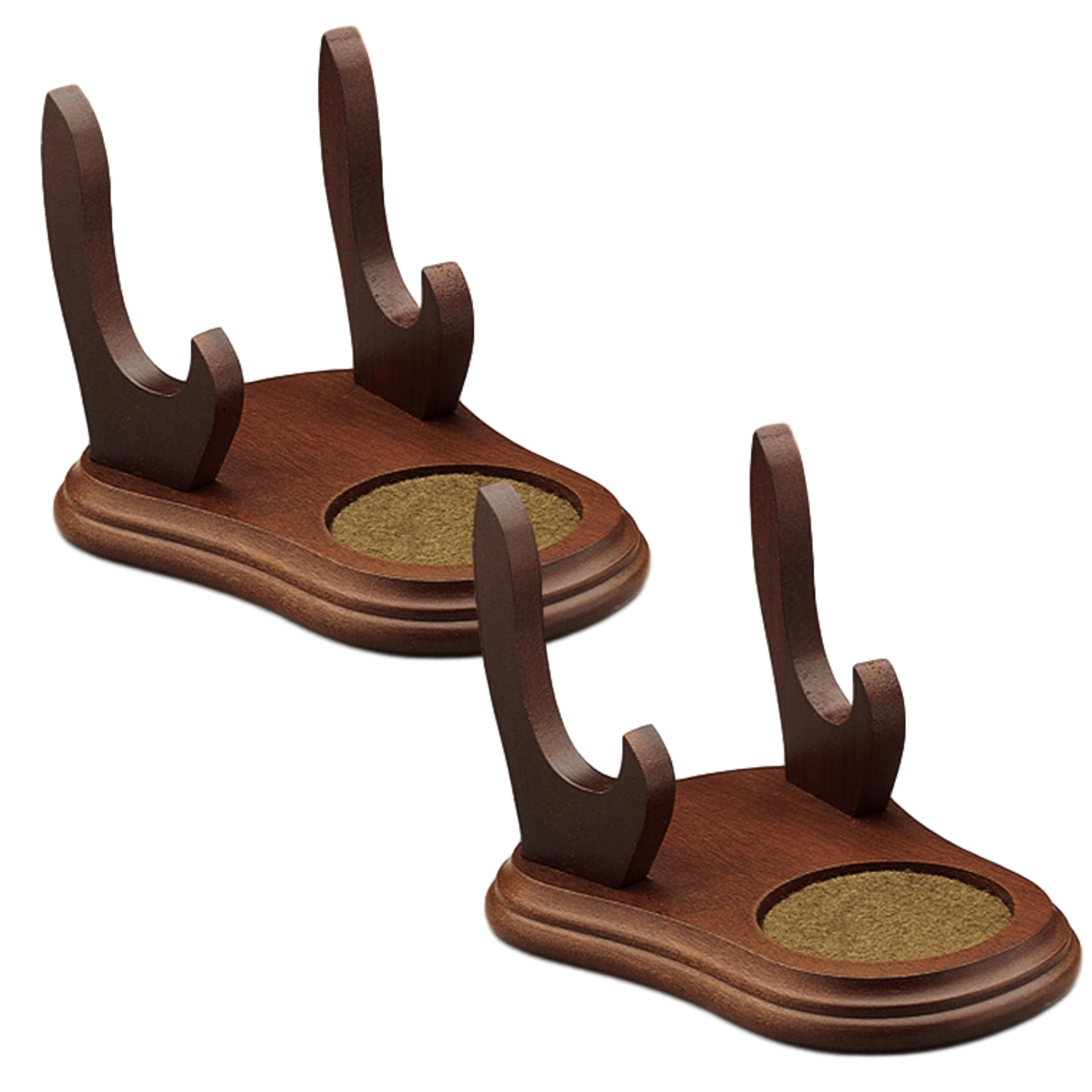 Red Barrel Studio® Two Sets Of Wooden Teacup And Saucer Display Stands ...