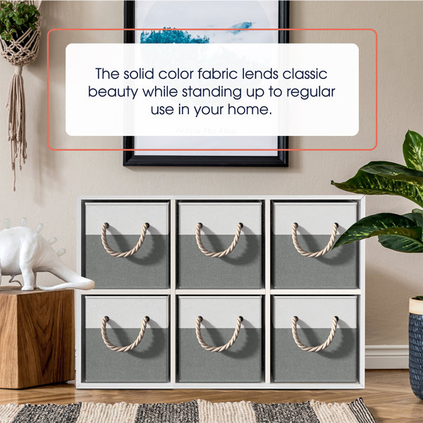 Breakwater Bay Foldable Collapsible Fabric Box & Reviews | Wayfair