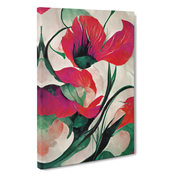 Marlow Home Co. Abstract Floral No.5 - Wrapped Canvas Art Prints ...