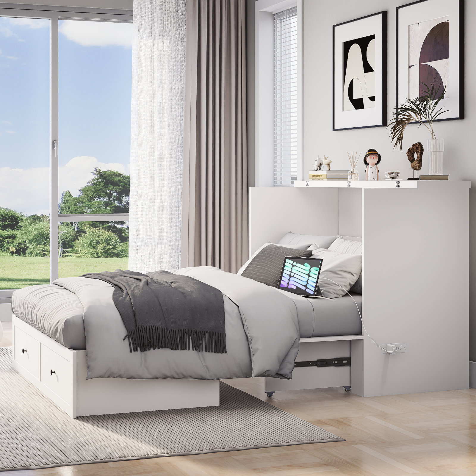 Latitude Run® Cyrille Murphy Storage Bed & Reviews | Wayfair