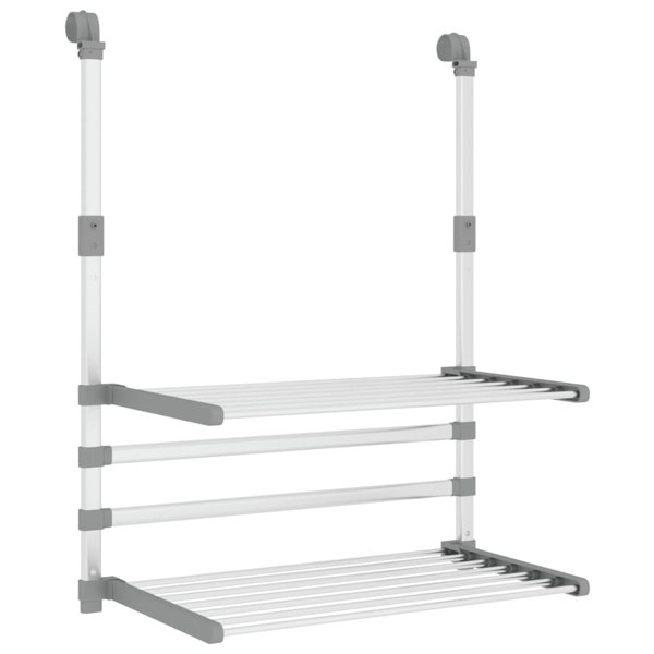 Rebrilliant Aluminum Foldable Wall-Mounted Drying Rack | Wayfair