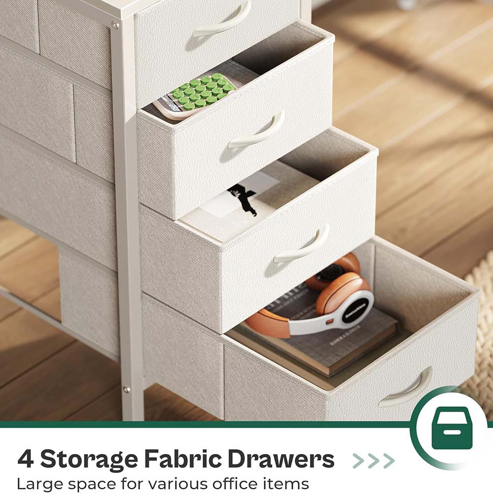 Inbox Zero 55 Inch Computer Desk With Power Outlets And LED Lights ...