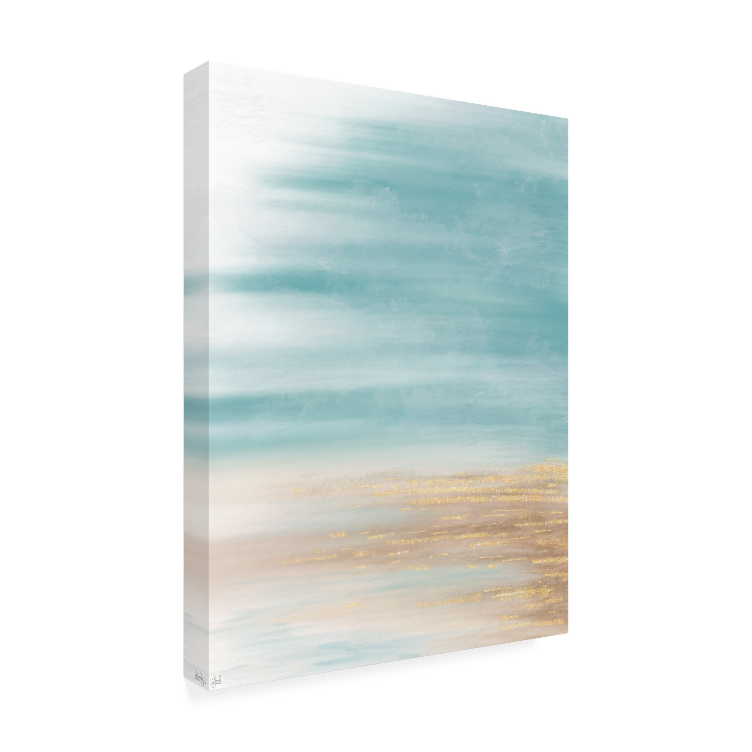 Wrought Studio™ Line And Brush Beach Blur Canvas Art | Wayfair