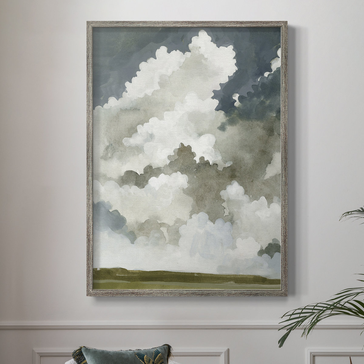 Lark Manor™ Vast Neutral Sky I Framed Print - Solid Wood | Wayfair