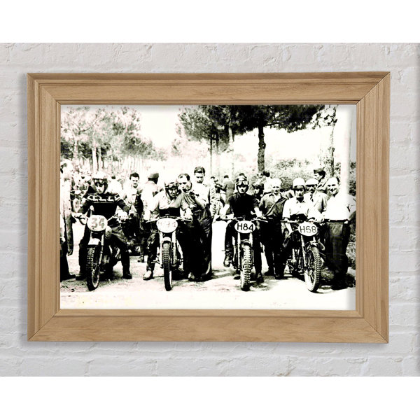 Bright Star Vintage Motorcross Before The Gun - Single Picture Frame ...