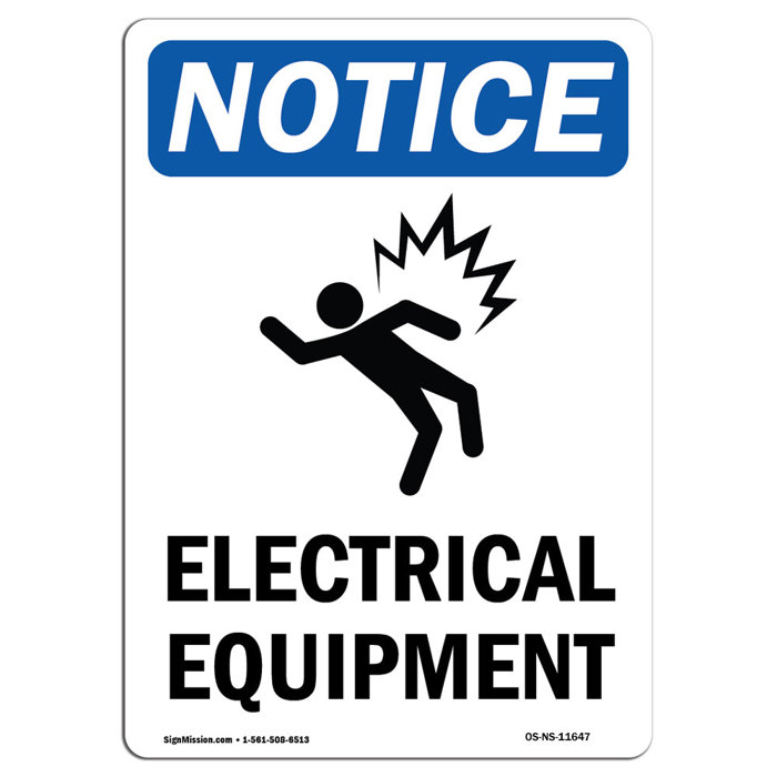 SignMission Electrical Equipment Sign | Wayfair