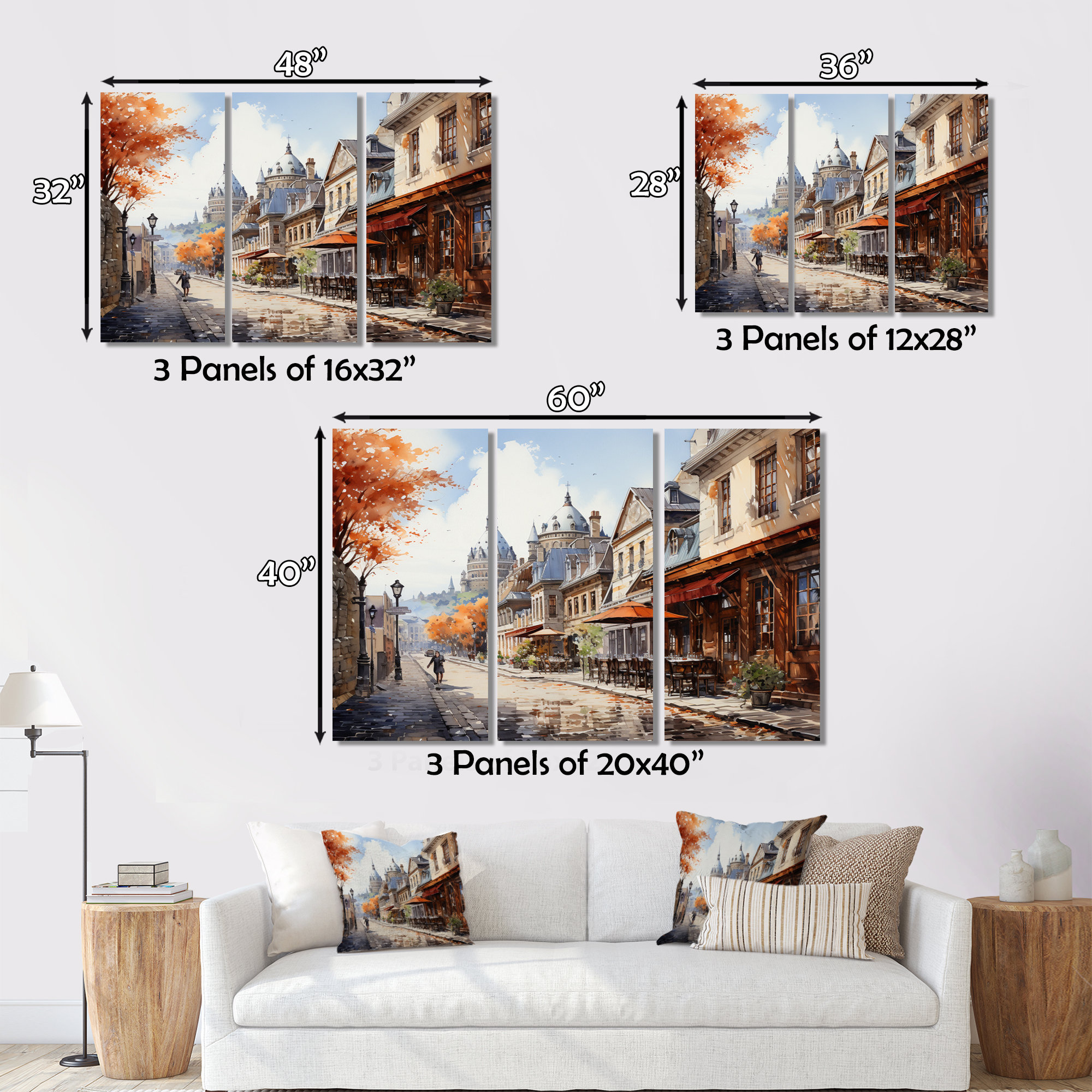 Design Art 3 Quebec City French Beauty II Wall Decor Set | Wayfair