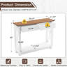 Gracie Oaks Farmhouse Console Table for Entryway – Narrow Rustic ...