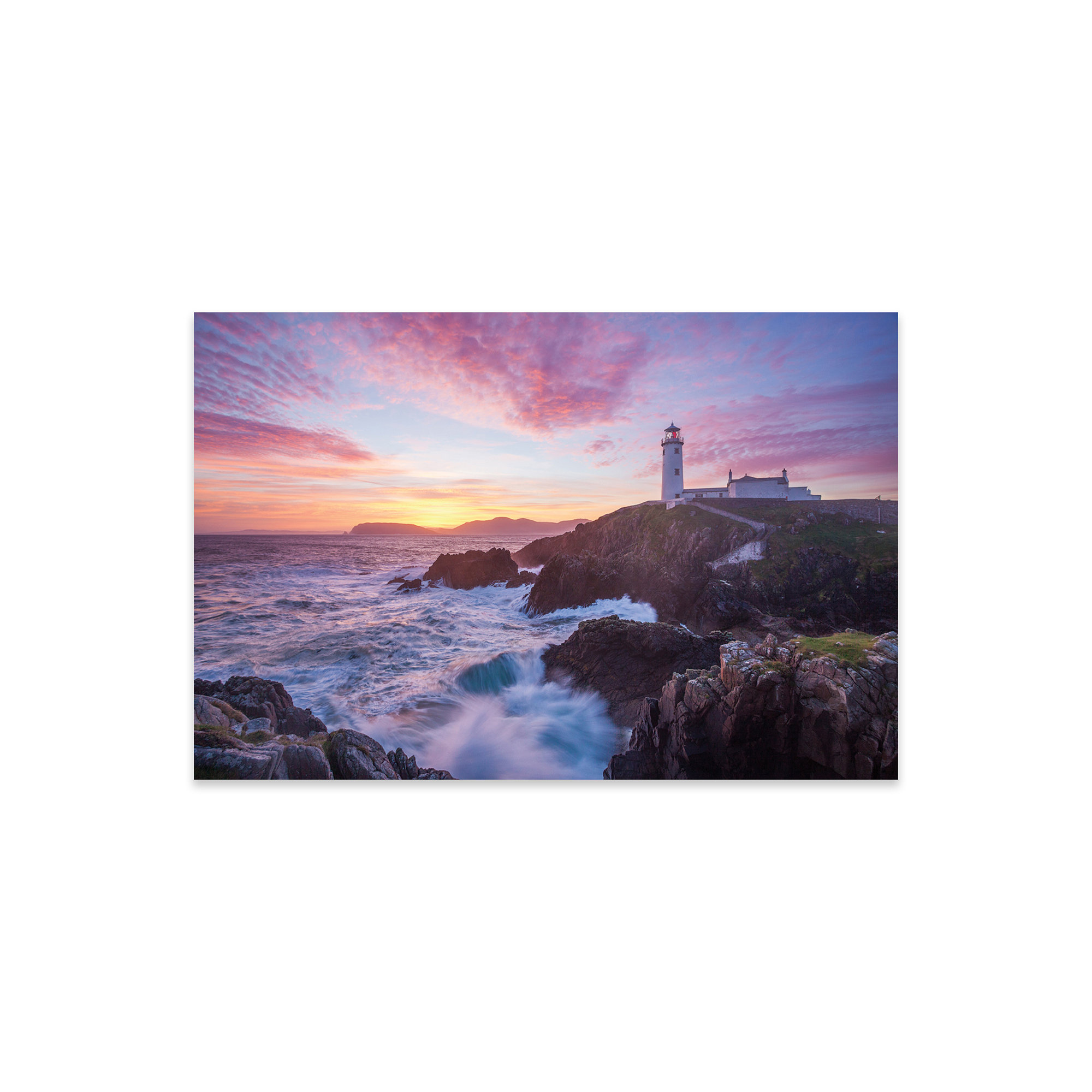Breakwater Bay Fanad Head Lighthouse, County Donegal, Ulster Province ...