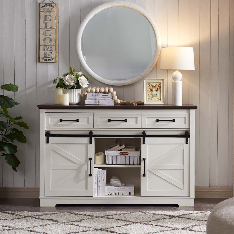 rustic sideboard white