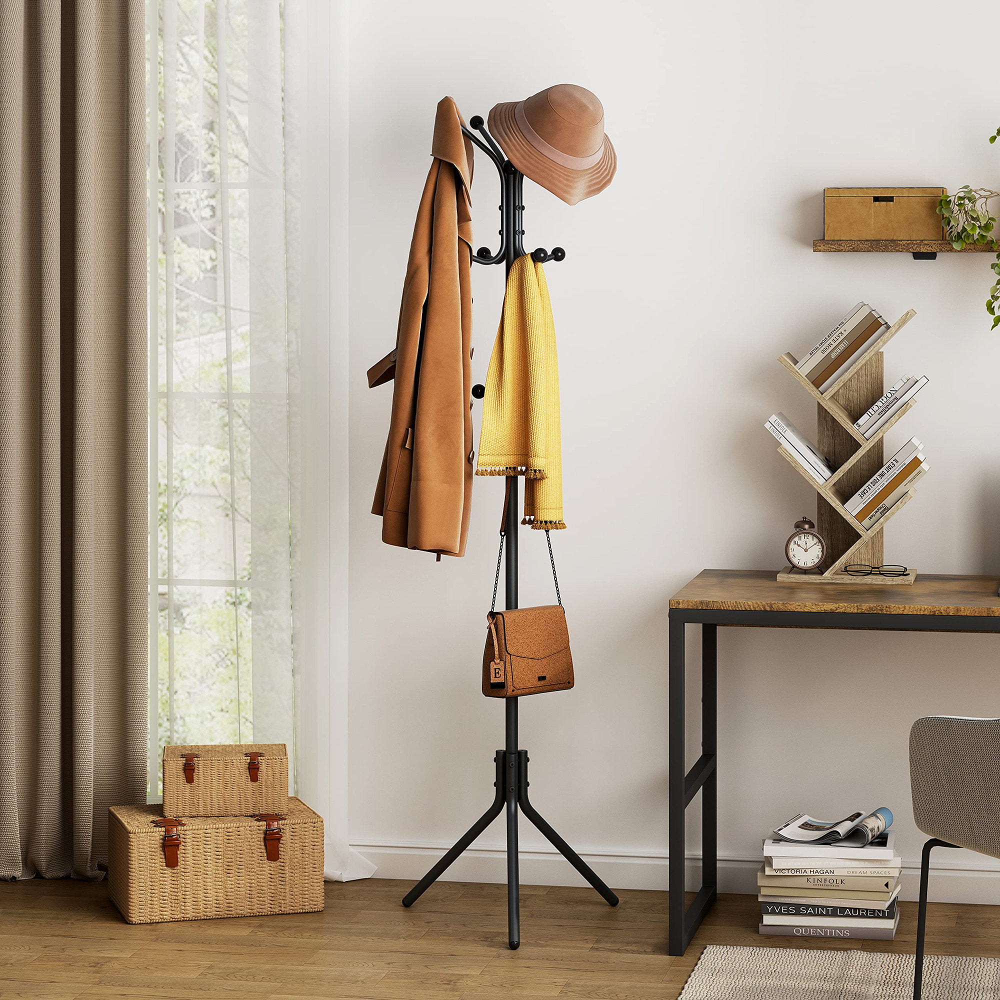 Red Barrel Studio® Freestanding Entry Foyer Heavy Duty Coat Rack | Wayfair