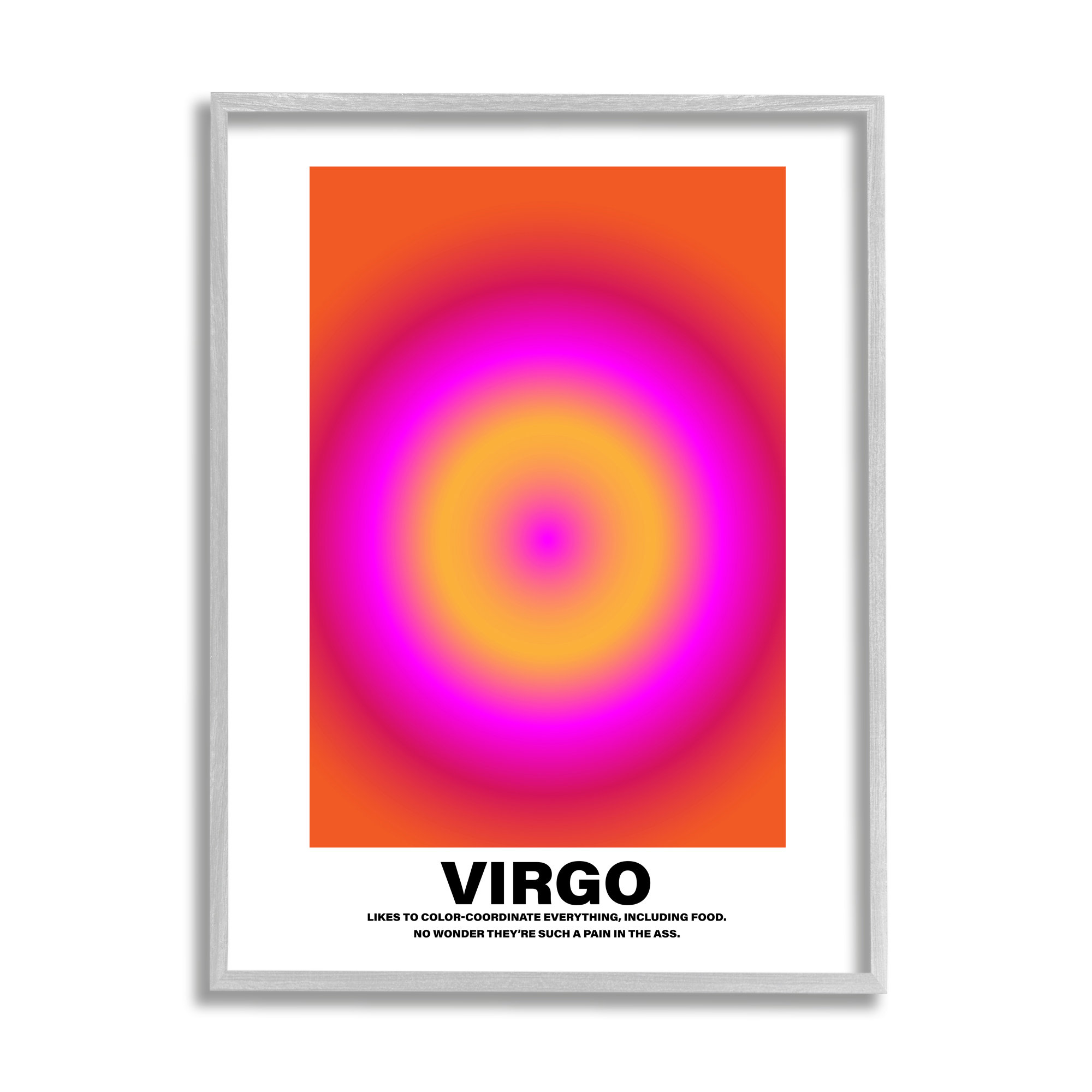 Stupell Industries Funny Virgo Astrology Floater Frame by House of Lulu ...