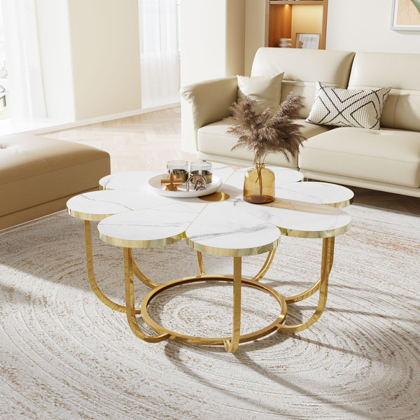 Mercer41 Behrett Flower-Shaped Coffee Table & Reviews | Wayfair