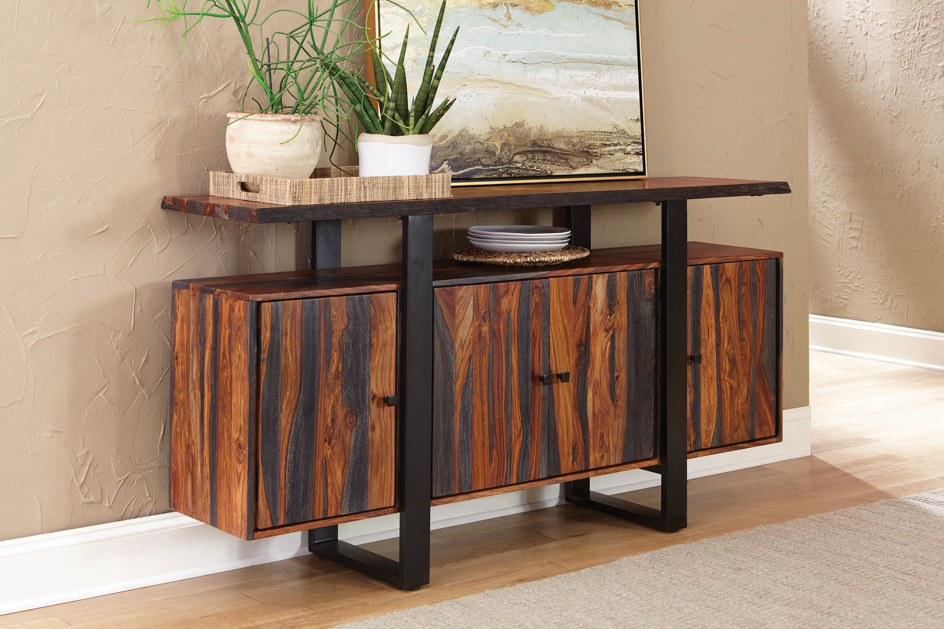 Union Rustic Buffet en bois de sheesham Abra et Commentaires - Wayfair ...