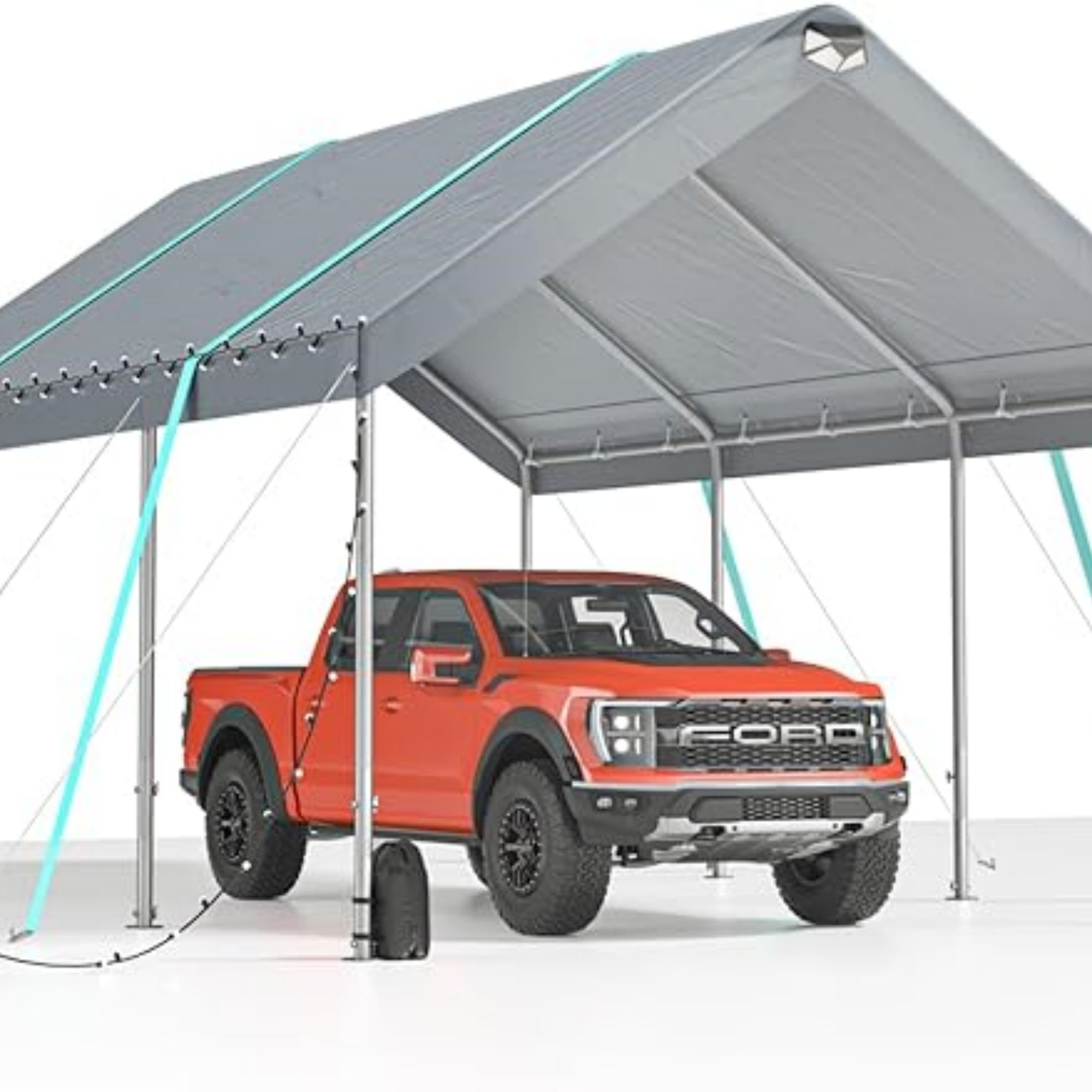 CHENGGUHENGXIN Heavy Duty Carport Canopy - Extra Large Portable Car ...