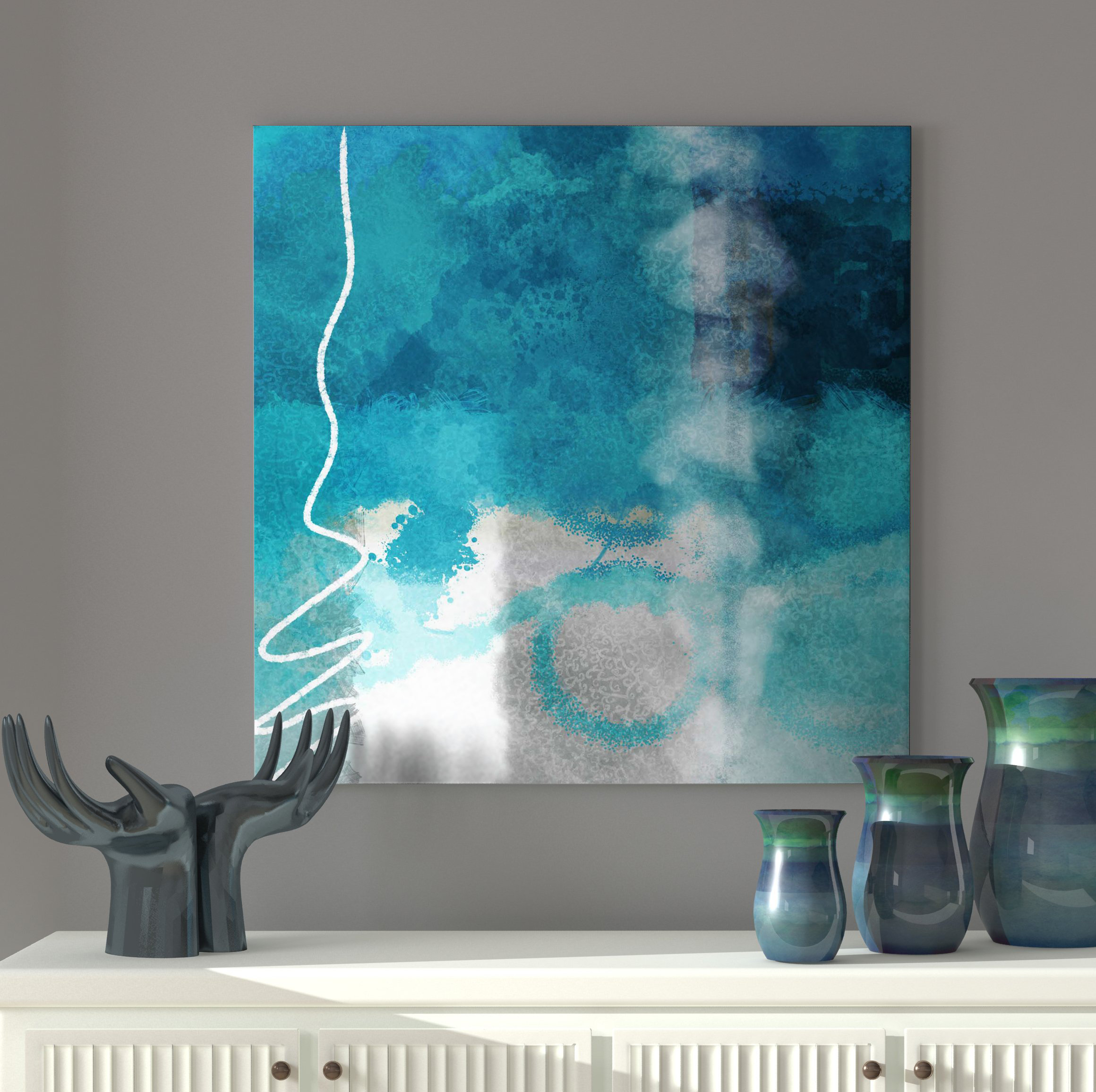 Wrought Studio™ Discerning Pearl - Wrapped Canvas Painting Print | Wayfair