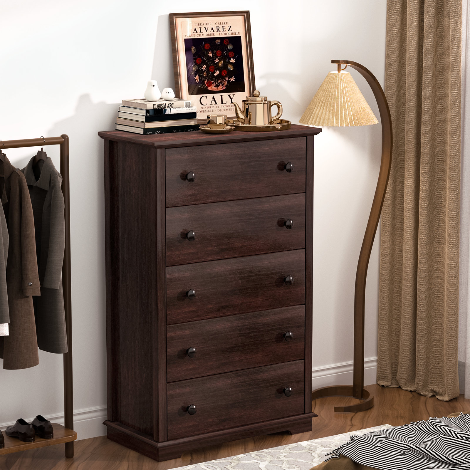 Winston Porter 5 - Drawer 47" Tall Dresser | Wayfair
