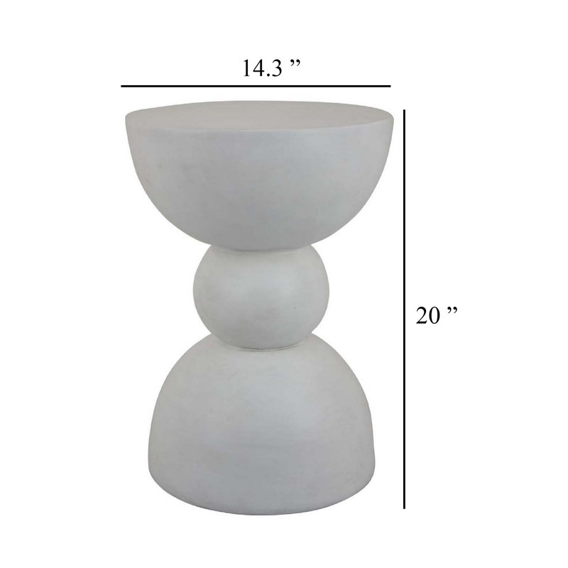 Benjara Accent Plant Stand Table, 20 Inch Hourglass Design Classic ...