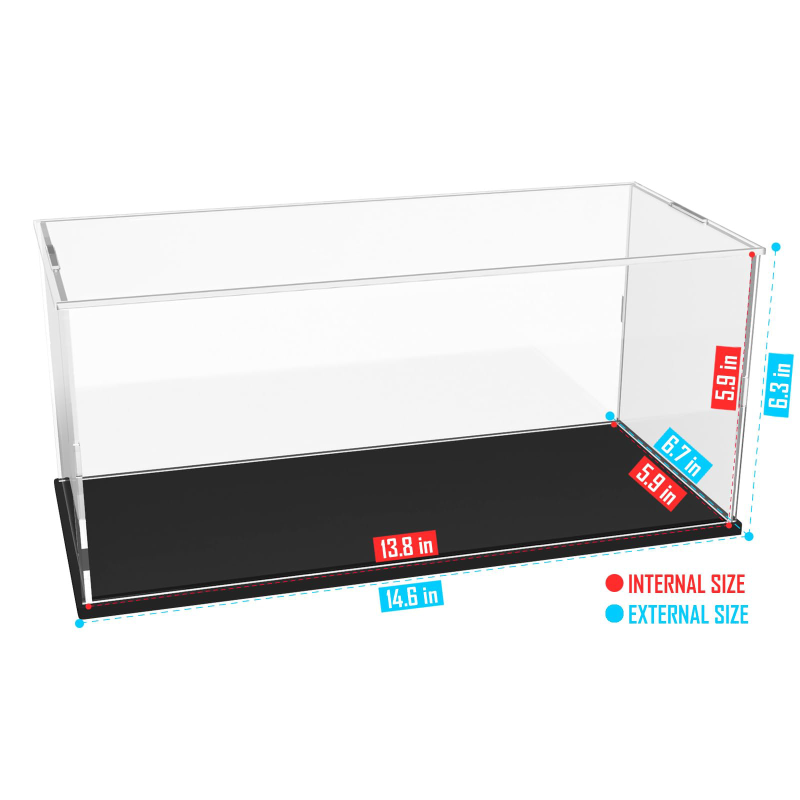 HIRVOK Acrylic Display Case | Wayfair