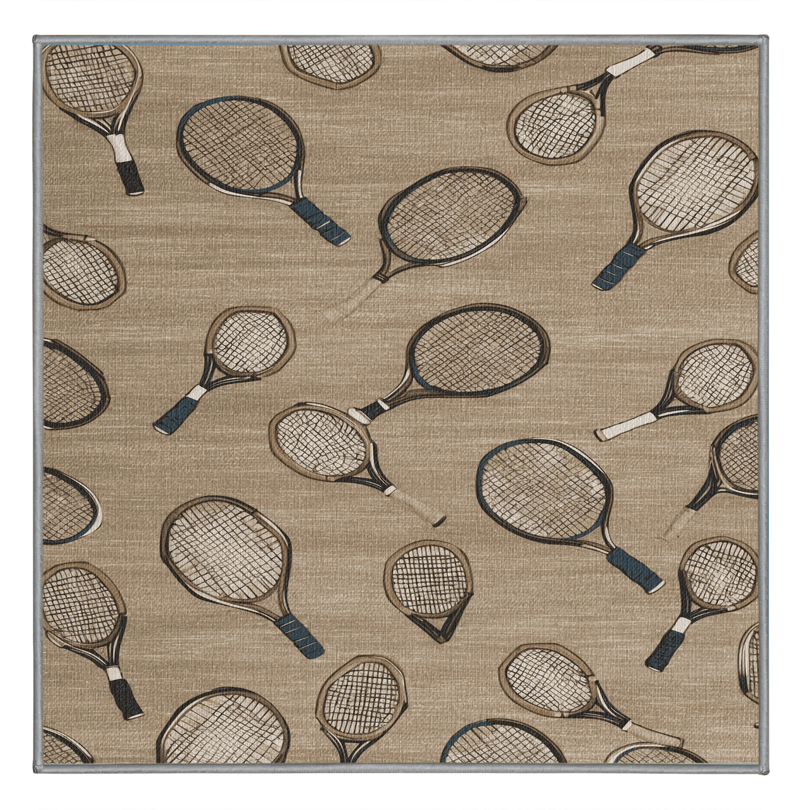 Red Barrel Studio® Washable Tennis rackets Sports Area Rug | Wayfair