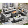 Ivy Bronx 10-Piece Outdoor Patio Conversation Set With Cushions ...