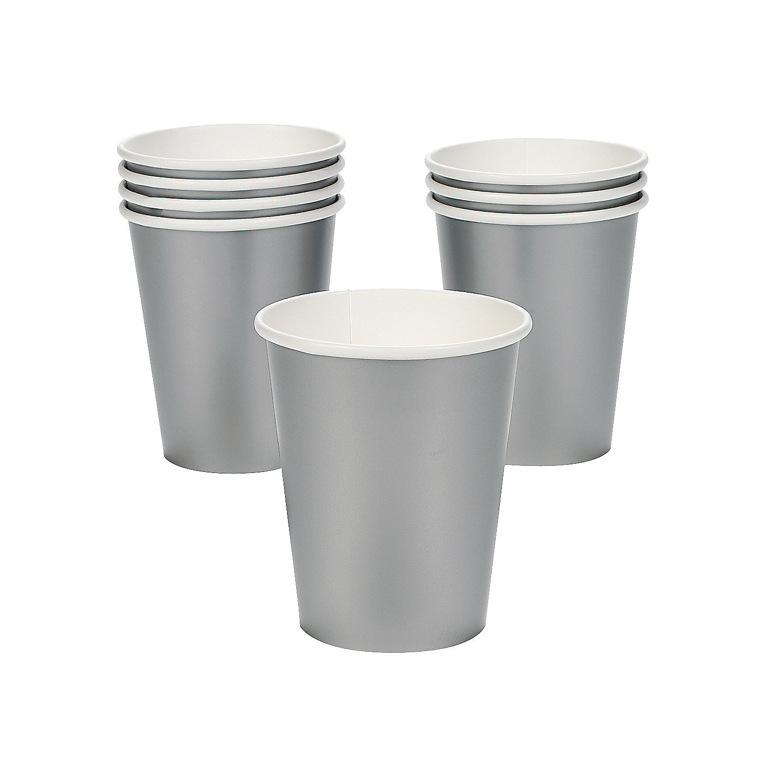 Oriental Trading Company Metallic Silver Cups for 24 Guest | Wayfair