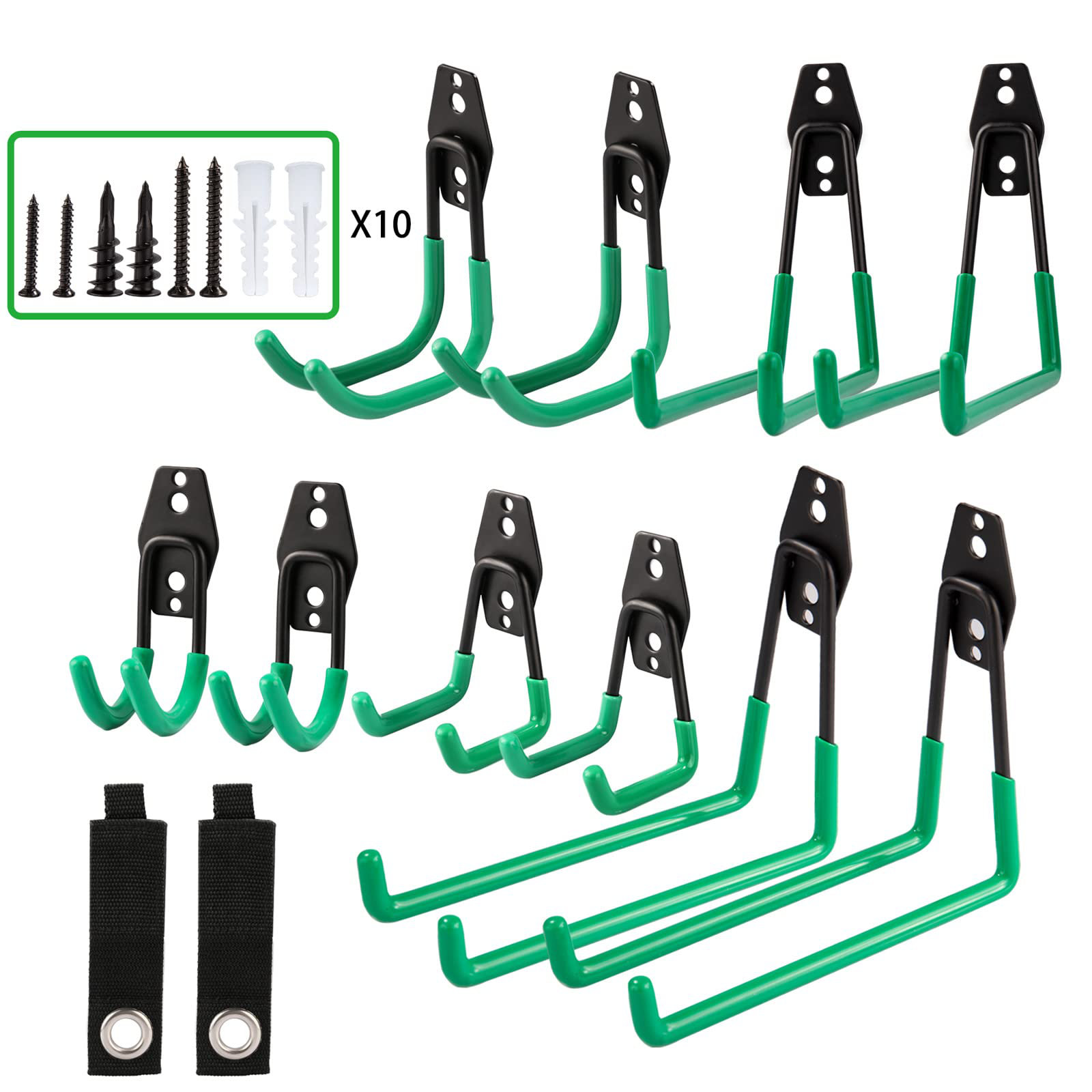 WFX Utility™ 10 Packs Garage Hooks Heavy Duty Wall Mount Hooks, Garage ...