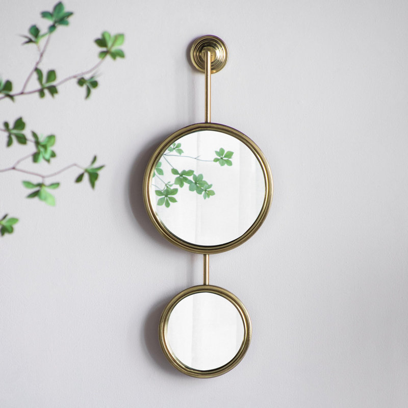 House of Hampton® 2 Circle Mirrors for Wall Decor | Wayfair