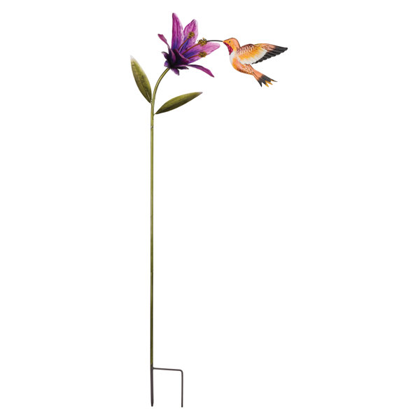 Regal Art & Gift Hummingbird Flower Stakes - Rufous | Wayfair