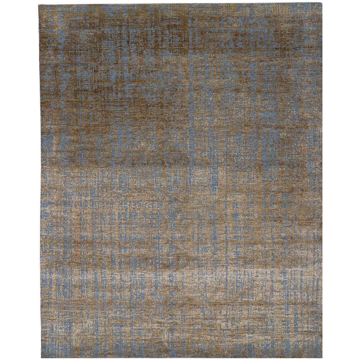 Bokara Rug Co., Inc. High-Quality Hand-Knotted Blue/Brown Area Rug ...