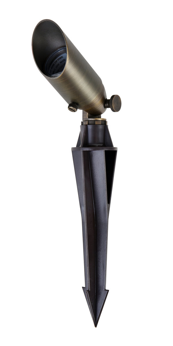 Elitco Lighting C050 Landscape Spot Light in Antique Brass Finish | Wayfair